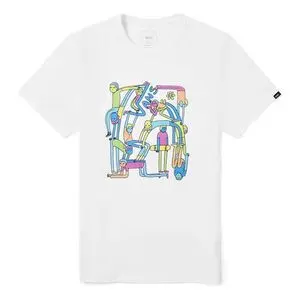 VANS Otw Lickpalik Cartoon Printing Short Sleeve Couple Style - White