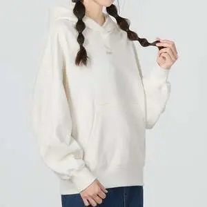 PUMA Classic Oversized Hoodie - White/grey