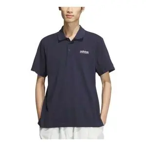 Adidas Pique Solid Polo Shirt Asia Sizing - Navy