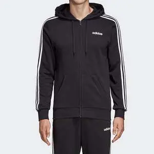 Adidas Knit Zipper Jacket With Logo And Sporty Stripes