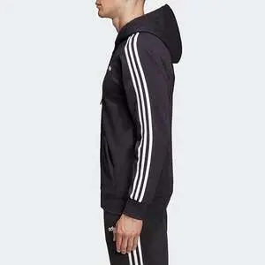 Adidas Knit Zipper Jacket With Logo And Sporty Stripes