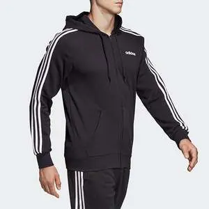 Adidas Knit Zipper Jacket With Logo And Sporty Stripes
