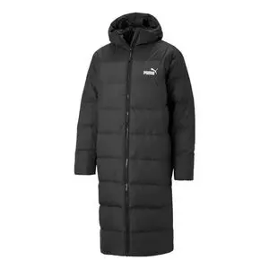 PUMA Hooded Down Coat Jacket - Black