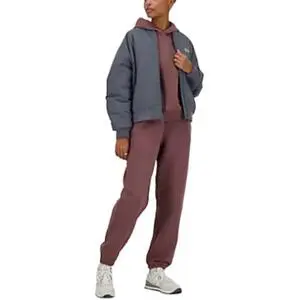 NEW BALANCE Linear Heritage Woven Bomber Jacket - Graphite