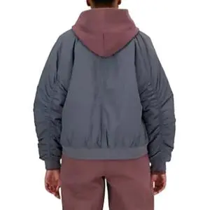 NEW BALANCE Linear Heritage Woven Bomber Jacket - Graphite