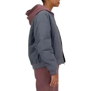 NEW BALANCE Linear Heritage Woven Bomber Jacket - Graphite