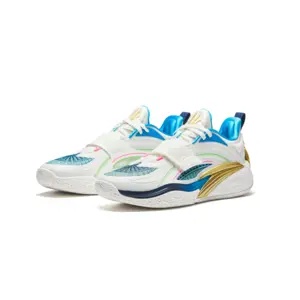 ANTA Kai 1 'playoffs White' Athletic Shoes - White/blue