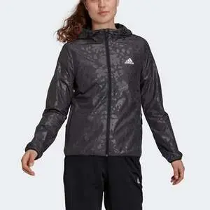 Adidas Logo Embossed Hooded Jacket