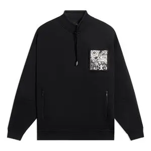 LI-NING Graphic Half Zip Sweatshirt