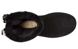 UGG Bailey Bow Stripe Boots - Black