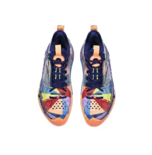 ANTA Shock Wave 5 Pro Canvas Sneakers - Blue/orange