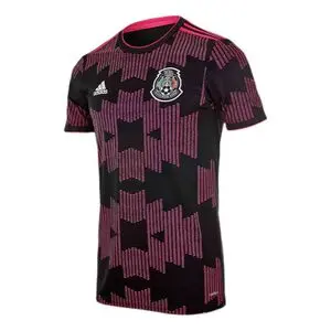 Adidas National Team Home Fan Edition Short Sleeve Soccer Jersey - Black