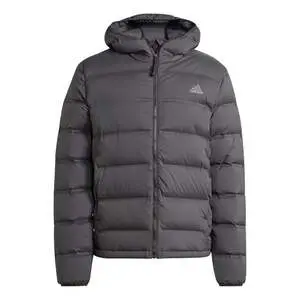 Adidas Helionic Stretch Hooded Down Jacket - Black