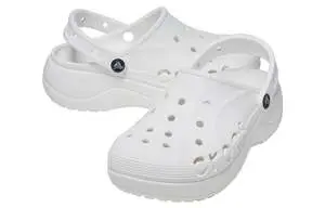 CROCS Classic Baya Platform Slide - White