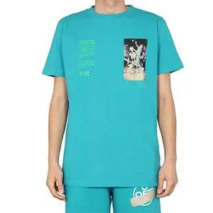 Off-White Mona Lisa Print T-shirt - Blue