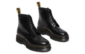 Dr. Martens Smooth Leather Platform Lace Up Boots