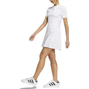Adidas Pleated Tennis Skirt With Side Stripes