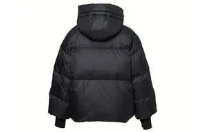 CONVERSE Short Down Fill Hooded Puffer Jacket - Black