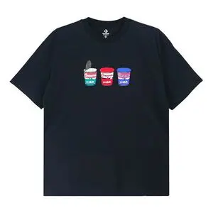 CONVERSE Applique Short Sleeve T-shirt - Black