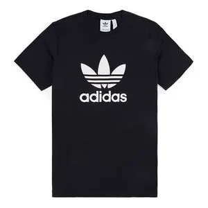 Adidas Originals Alphabet Printing Pattern Breathable Short Sleeve - Black