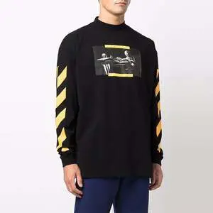 Off-White Caravaggio Painting Pattern Long Sleeve Top