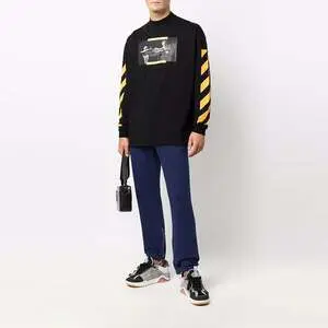 Off-White Caravaggio Painting Pattern Long Sleeve Top