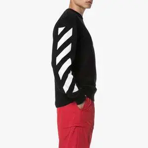 Off-White Thermo Striped Logo Slim-fit Sweatshirt