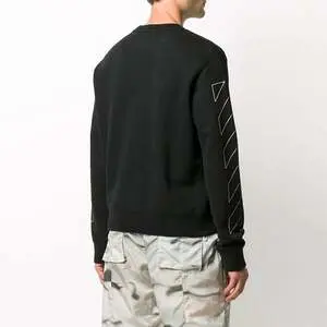 Off-White Diagonal Stripes Logo Pullover