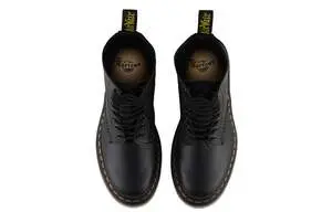 Dr. Martens 1490 Smooth Leather Lace Up Boots - Black