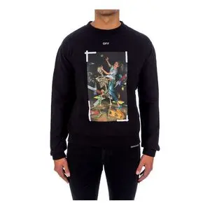Off-White Pascal Painting Logo Crewneck Sweater - Black
