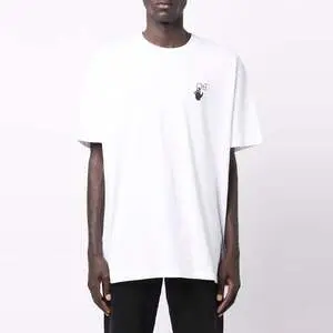 Off-White Fw21 Logo Arrow Round Neck Short Sleeve Loose Fit