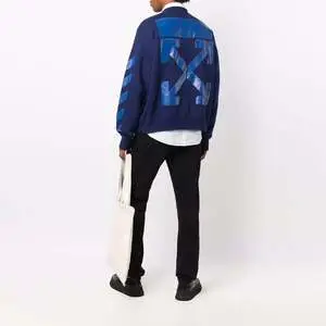 Off-White Rubber Arrow Geometry Pattern Sweatshirt - Multi-color