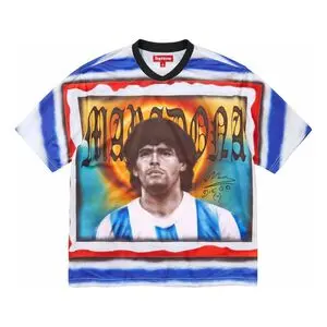 Supreme Maradona Soccer Jersey - Multi-color