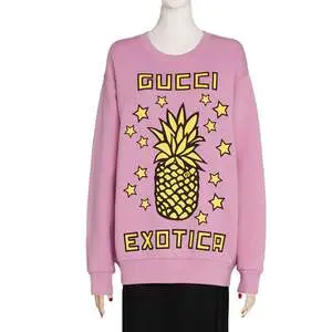 Gucci Pineapple Printed Long Sleeve Sweater