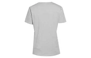 Off-White Chest Alphabet Logo Slim Fit Short Sleeve Gray