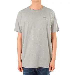 Off-White Chest Alphabet Logo Slim Fit Short Sleeve Gray