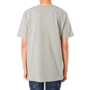 Off-White Chest Alphabet Logo Slim Fit Short Sleeve Gray