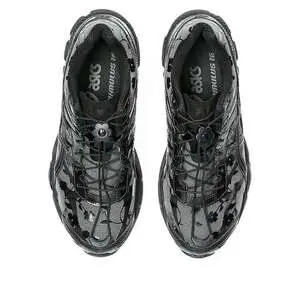 Asics X Cecilie Bahnsen Gel-cumulus 16 Floral Print Sneakers - Black