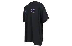 Off-White 90s Liquid Over Short-sleeve Tee 'black/blue