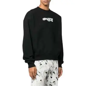Off-White Logo Print Crew Neck Sweatshirt