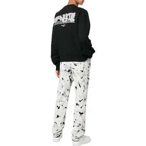 Off-White Logo Print Crew Neck Sweatshirt