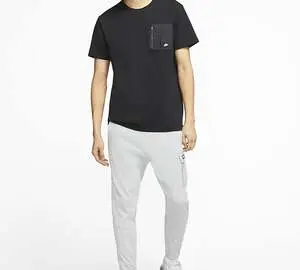 Nike Zipper Pocket Short Sleeve Tee - Black