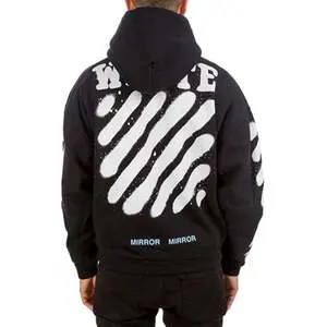 Off-White Splash Ink Graffiti Stripe Hoodie