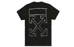 Off-White Small Character Pattern Printing Short Sleeve Ordinary Version