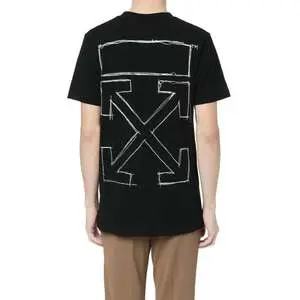Off-White Small Character Pattern Printing Short Sleeve Ordinary Version