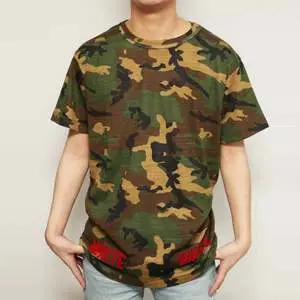 Off-White Camouflage Short Sleeve T-shirt - Green