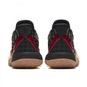 ANTA Shock Wave 6 Pro "tiger Spot" Sneakers - Black/green/orange