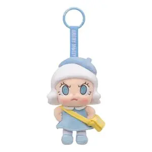 POP MART Angry Molly Angry Energy Series Plush Pendant Blue Fire Super Secret Edition - Multi-color