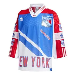 Adidas Ny Rangers Long Sleeve Jersey - Blue