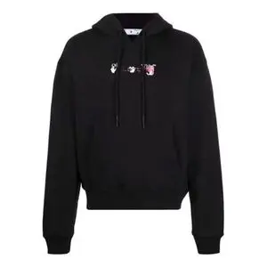 Off-White Acrylic Arrow Over Hoodie - Black/fuchsia